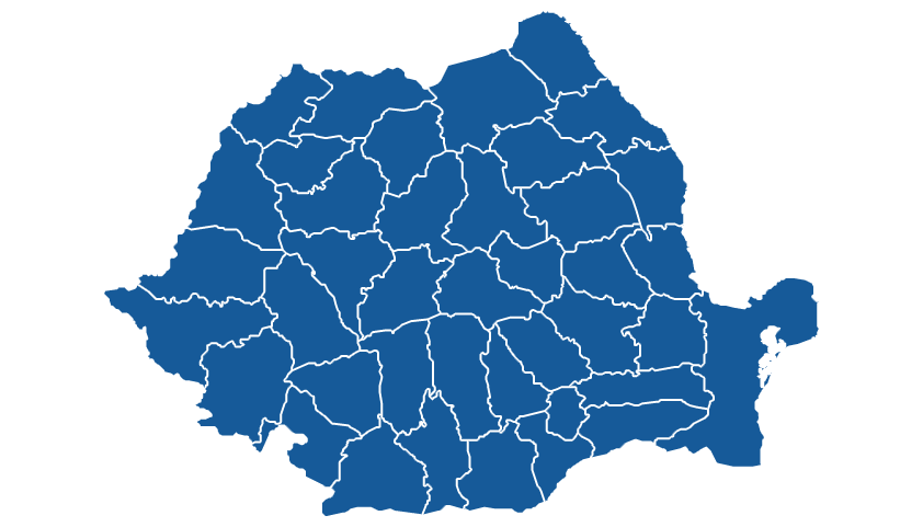 Meteorologická mapa - Rumunsko
